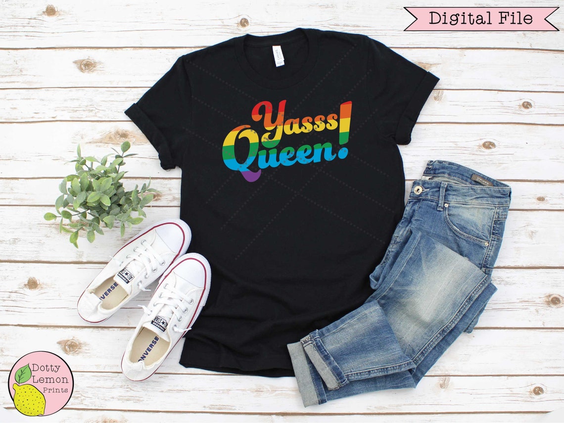 Yasss Queen svg Rainbow svg Pride svg Gay Pride svg LGBTQ svg - Etsy.de