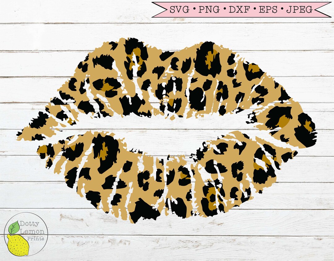 Leopard Print Lips Svg, Cheetah Svg Mom Svg Mama Svg Animal Print Svg ...