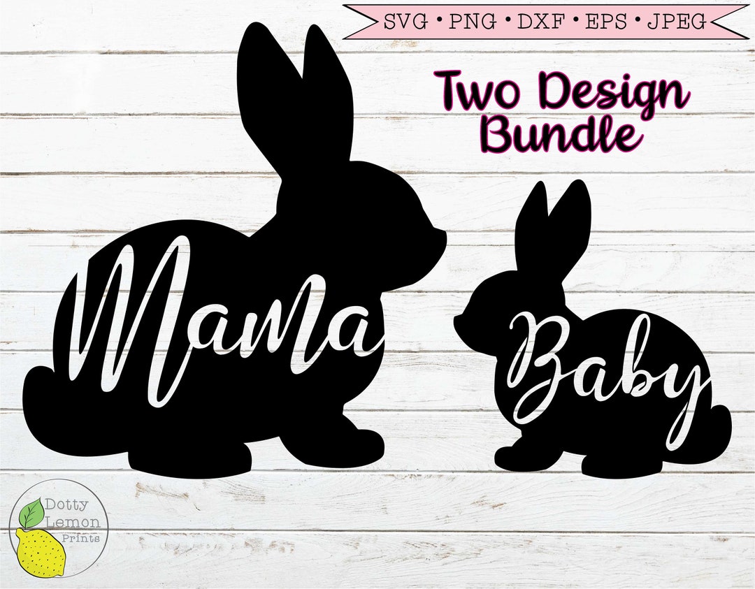 Easter SVG Bundle, Bunny Svg Mom Svg Mama Baby Svg Spring Happy Easter ...