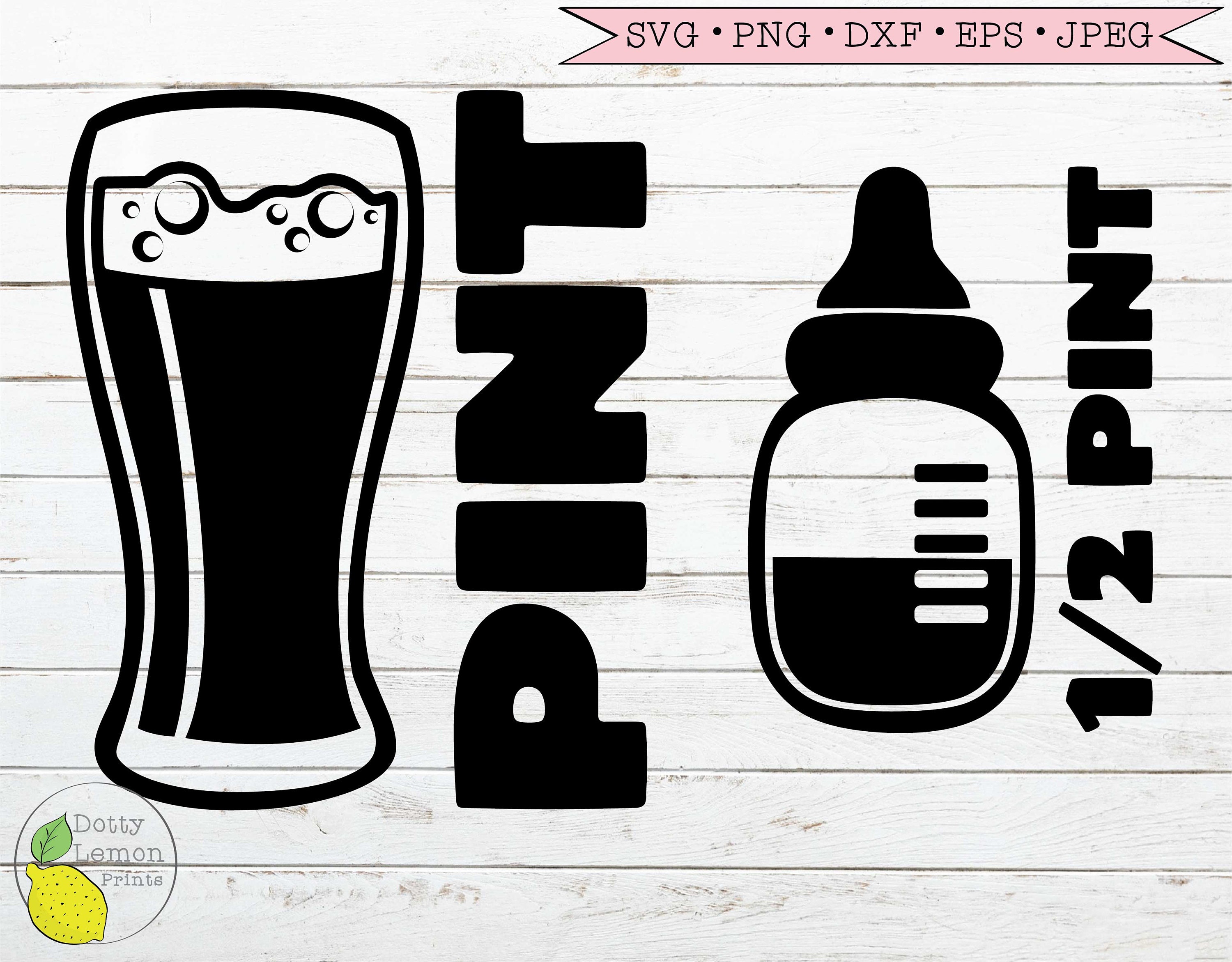 Pint Half Pint New Dad Bundle Svg Beer Svg Gift for Men - Etsy Canada