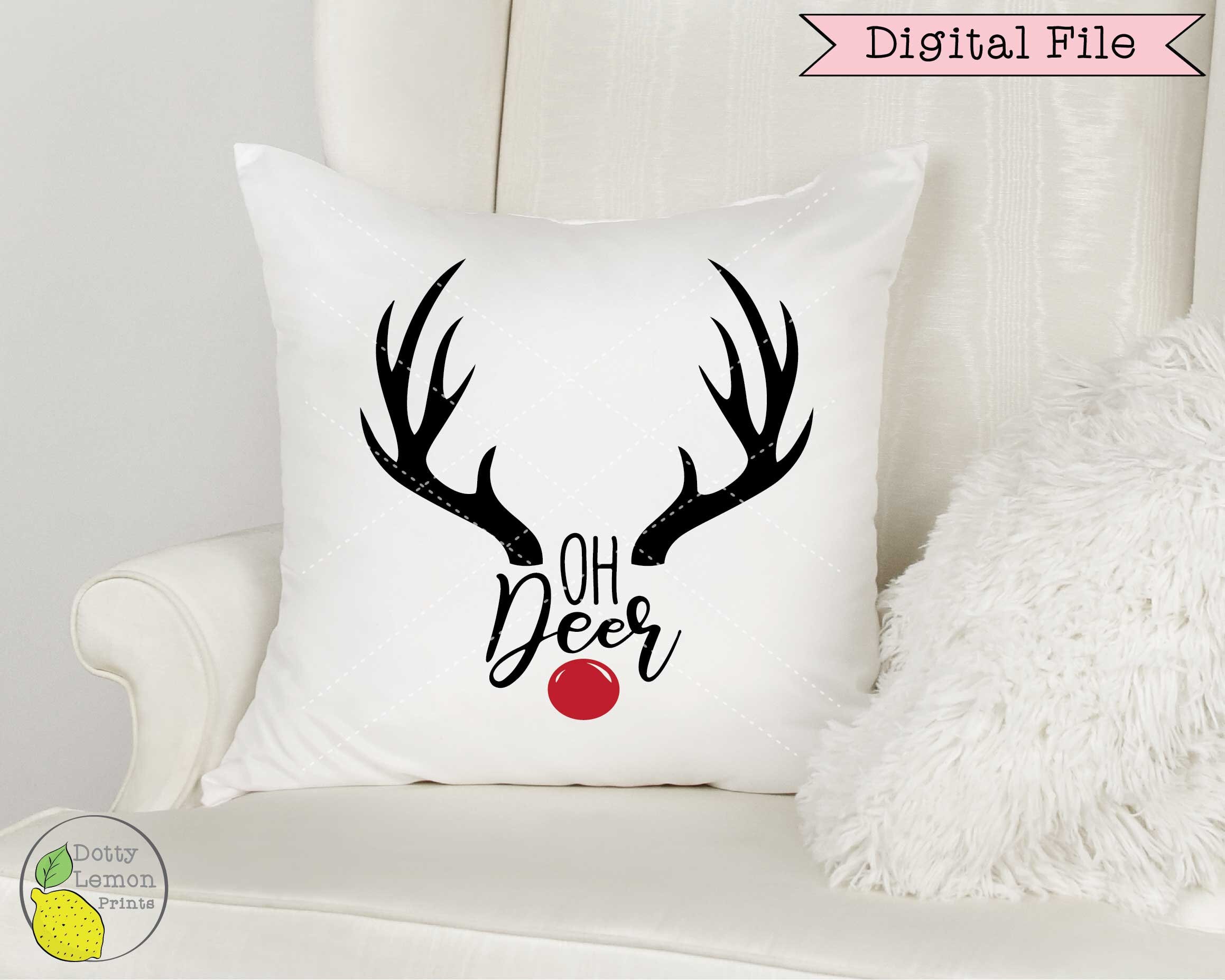 Christmas Svg Reindeer Svg Rudolph Svg Oh Deer Svg Santa Svg - Etsy