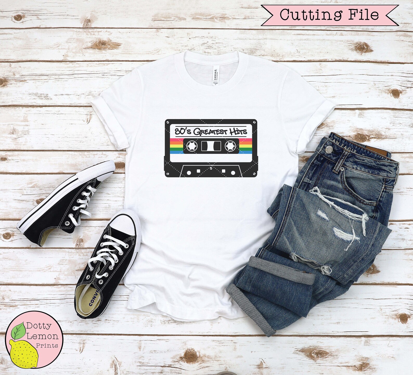 1980 Vintage Svg Rainbow Cassette Tape Svg 40th Birthday - Etsy