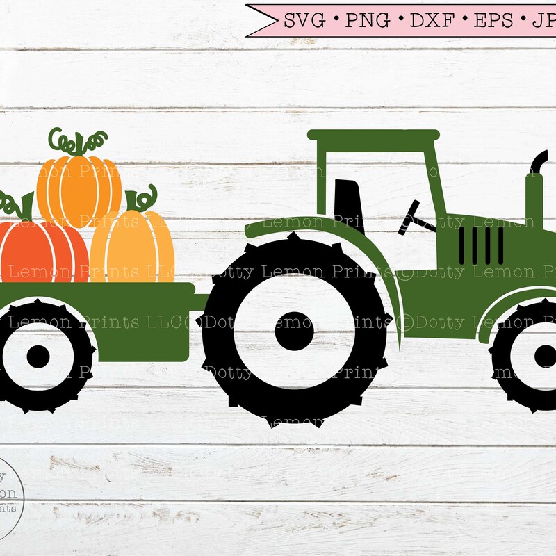 Autumn Tractor - Etsy