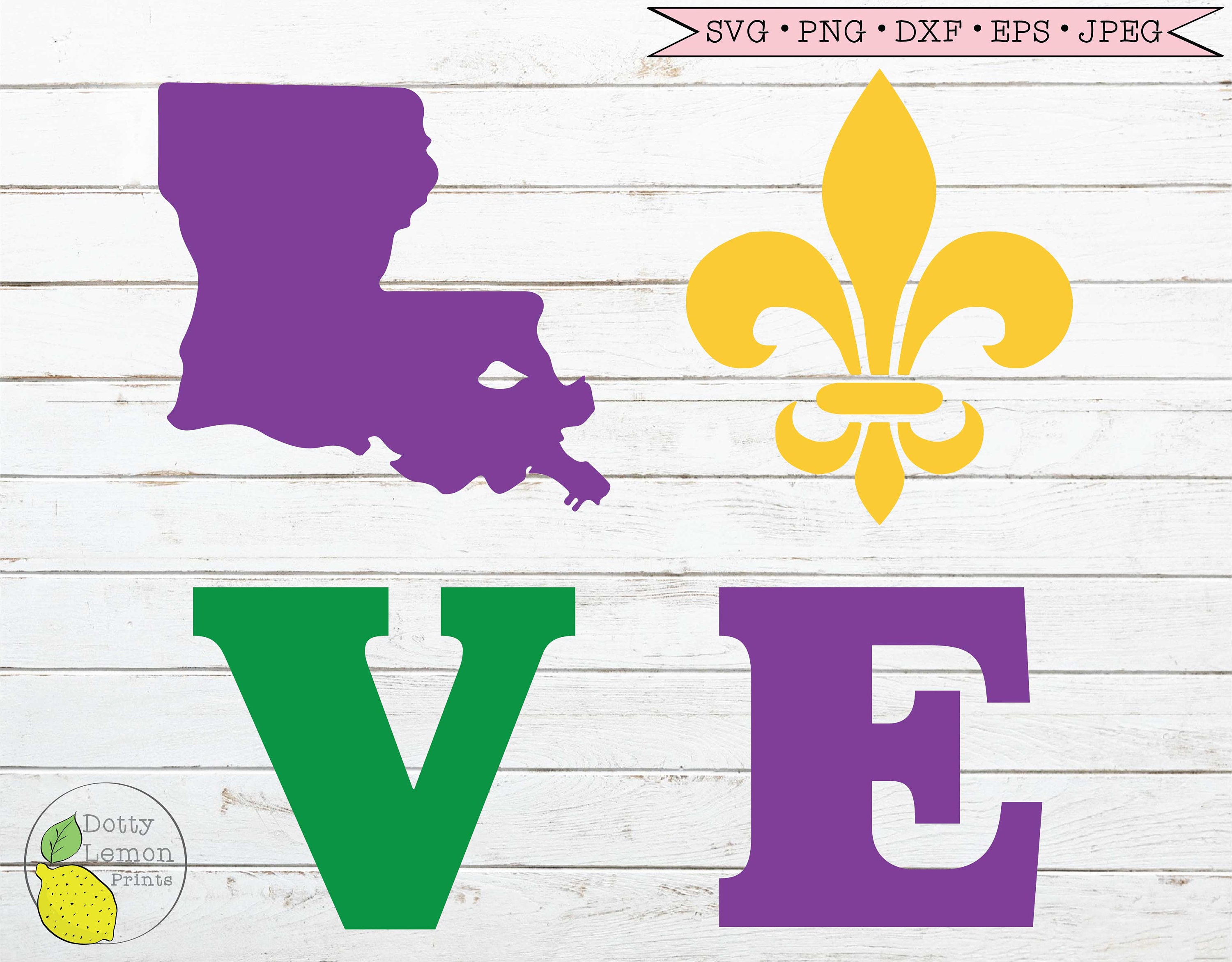 Mardi Gras SVG Louisiana Fleur De Lis Love svg Fat Tuesday | Etsy
