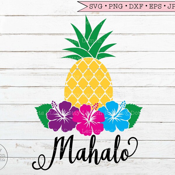 Mahalo Flower Svg - Etsy
