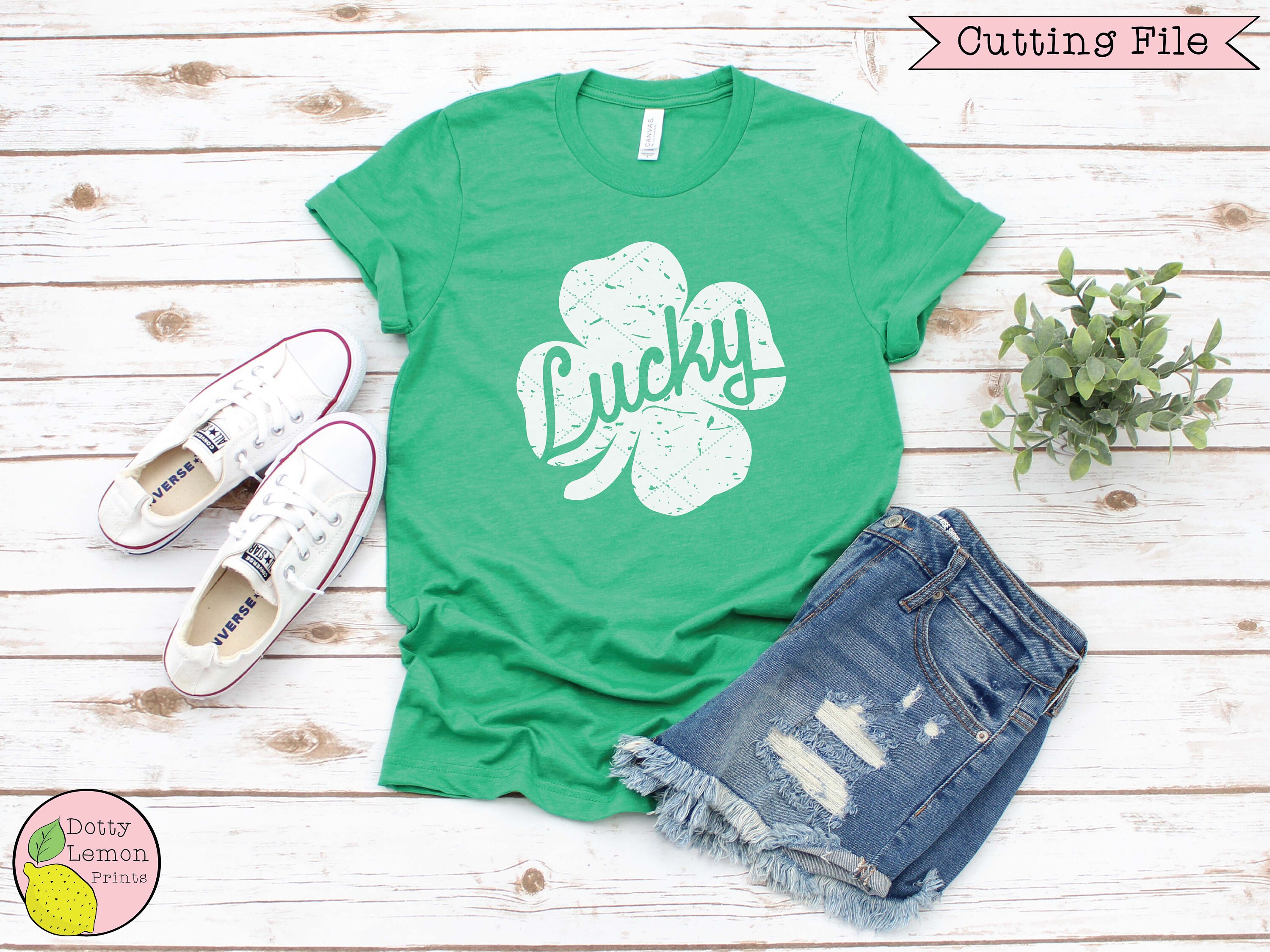 St Patricks Day Svg Lucky Irish Shamrock Svg Clover Svg - Etsy