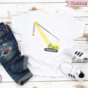 Construction Svg, Crane Svg Tractor Svg Kids Birthday Boy Girl Svg ...