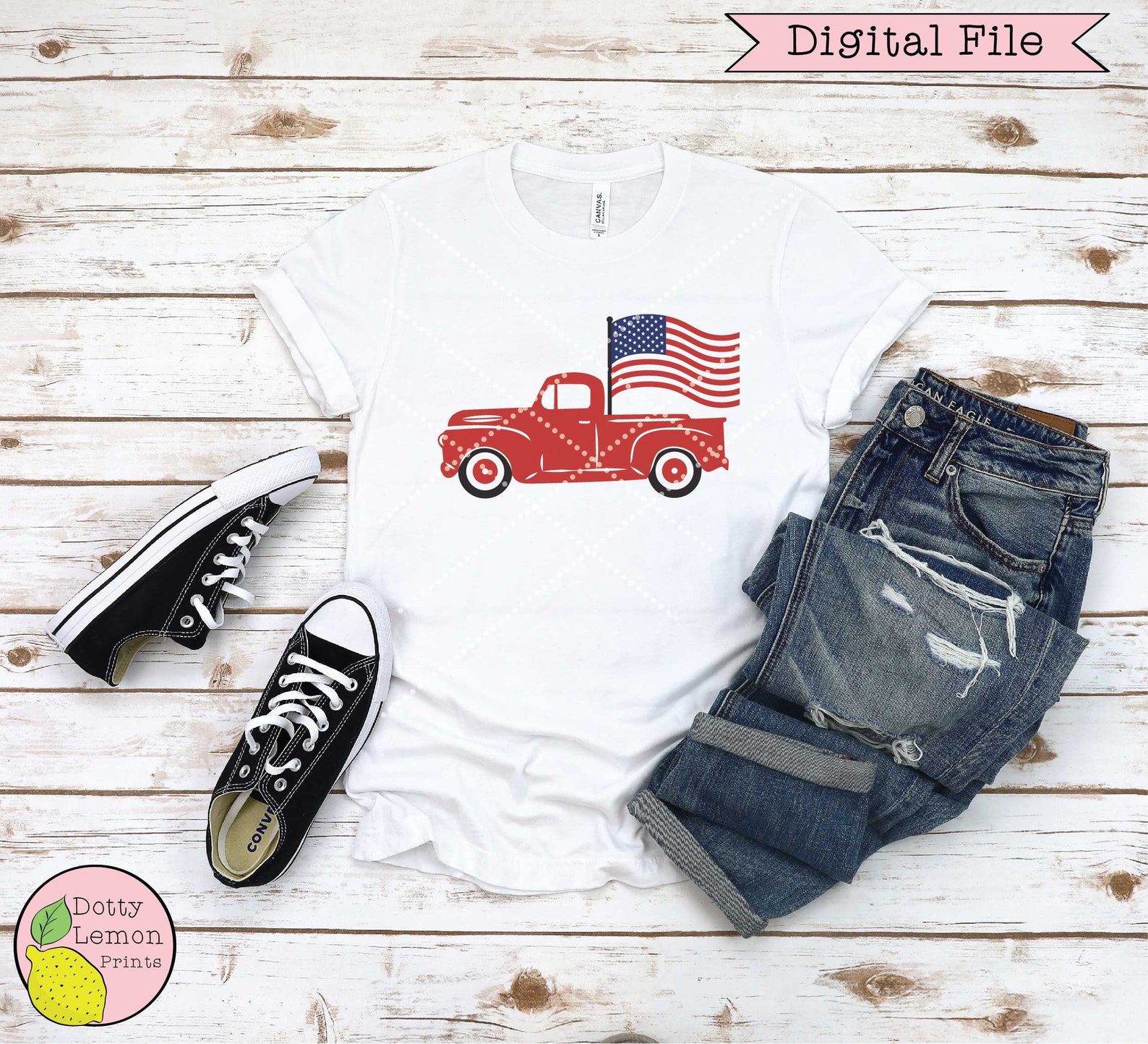 4th of July Truck Svg Summer Svg Patriotic Svg Amercian Flag - Etsy