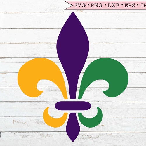 Mardi Gras SVG Louisiana Fleur De Lis Svg Fat Tuesday Flag - Etsy