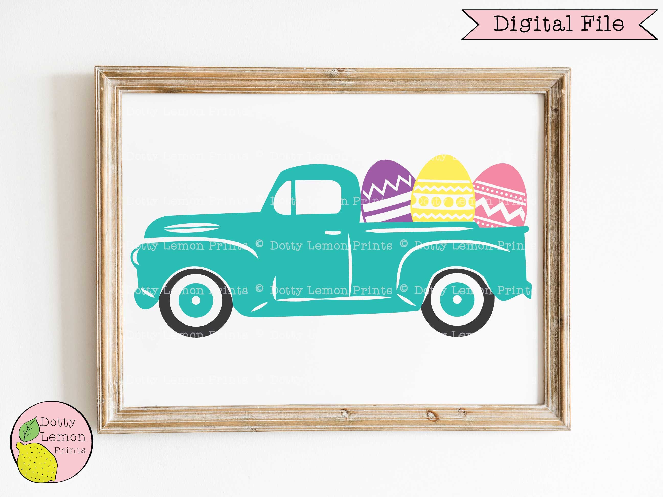 Easter SVG Truck Easter Eggs Svg Farmhouse Svg Country Svg - Etsy