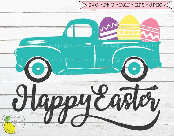 Easter SVG Truck Easter Eggs Svg Farmhouse Svg Country Svg - Etsy