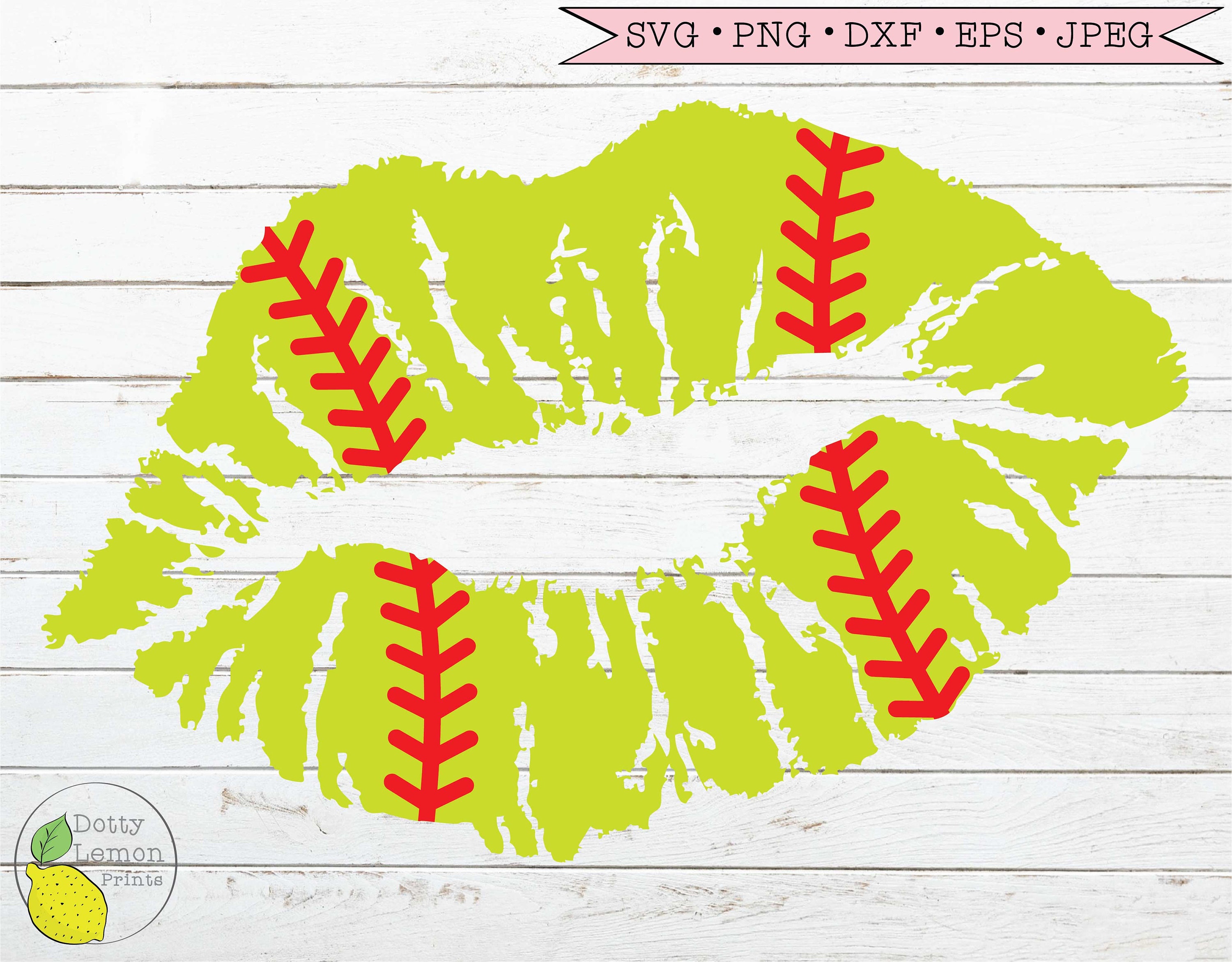 Softball Lips Svg Softball Mom Svg Lips Svg Softball - Etsy