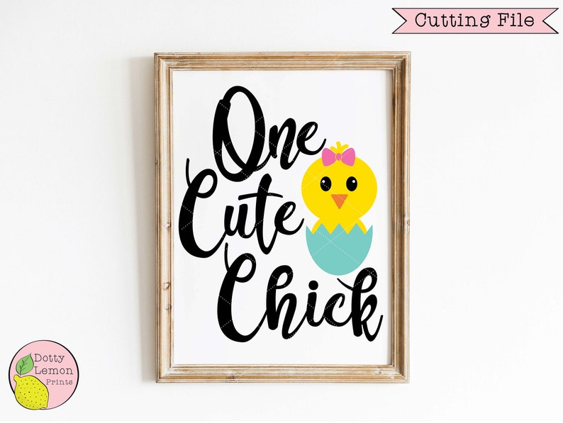 Easter SVG Chick Svg Kids Girls Easter Svg One Cute Chick - Etsy