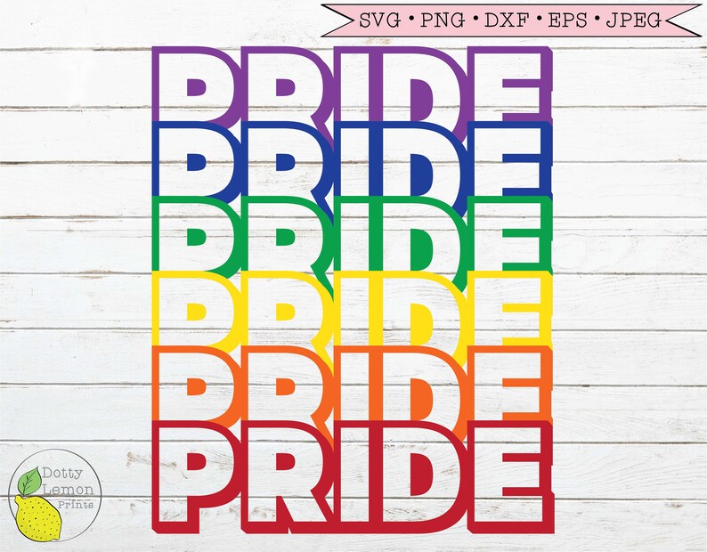 Rainbow Pride svg Gay Pride svg LGBTQ svg files for Cricut | Etsy