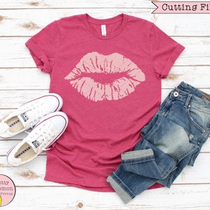 Valentine Svg, Lips Svg Valentines Day Svg Kiss Svg Lip Print Svg Heart ...