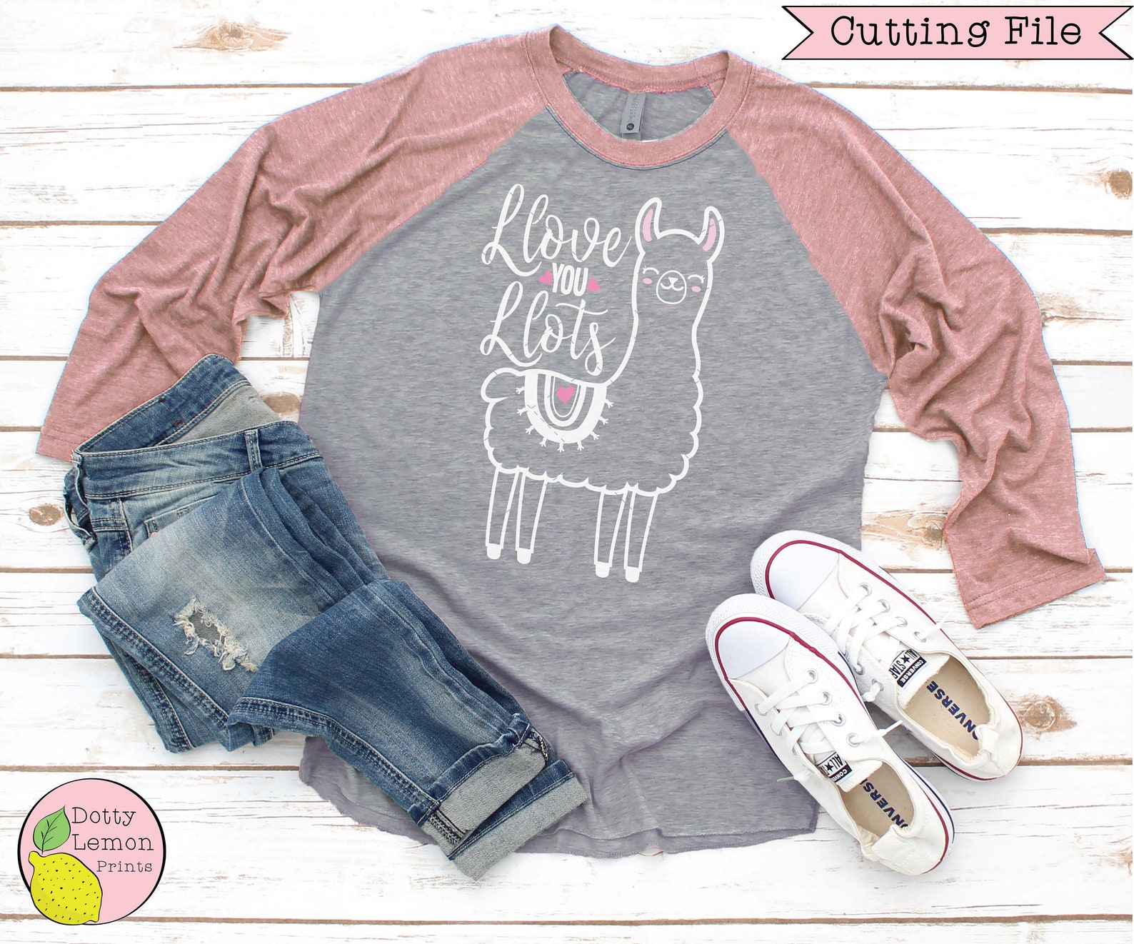 Llama Valentine SVG Heart Valentines Day svg Llove you Llots | Etsy