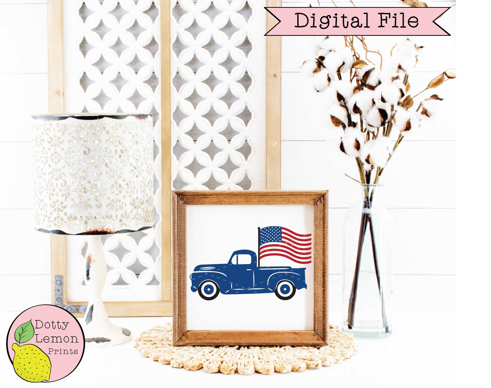 4th of July Truck Svg Summer Svg Patriotic Svg Amercian Flag - Etsy