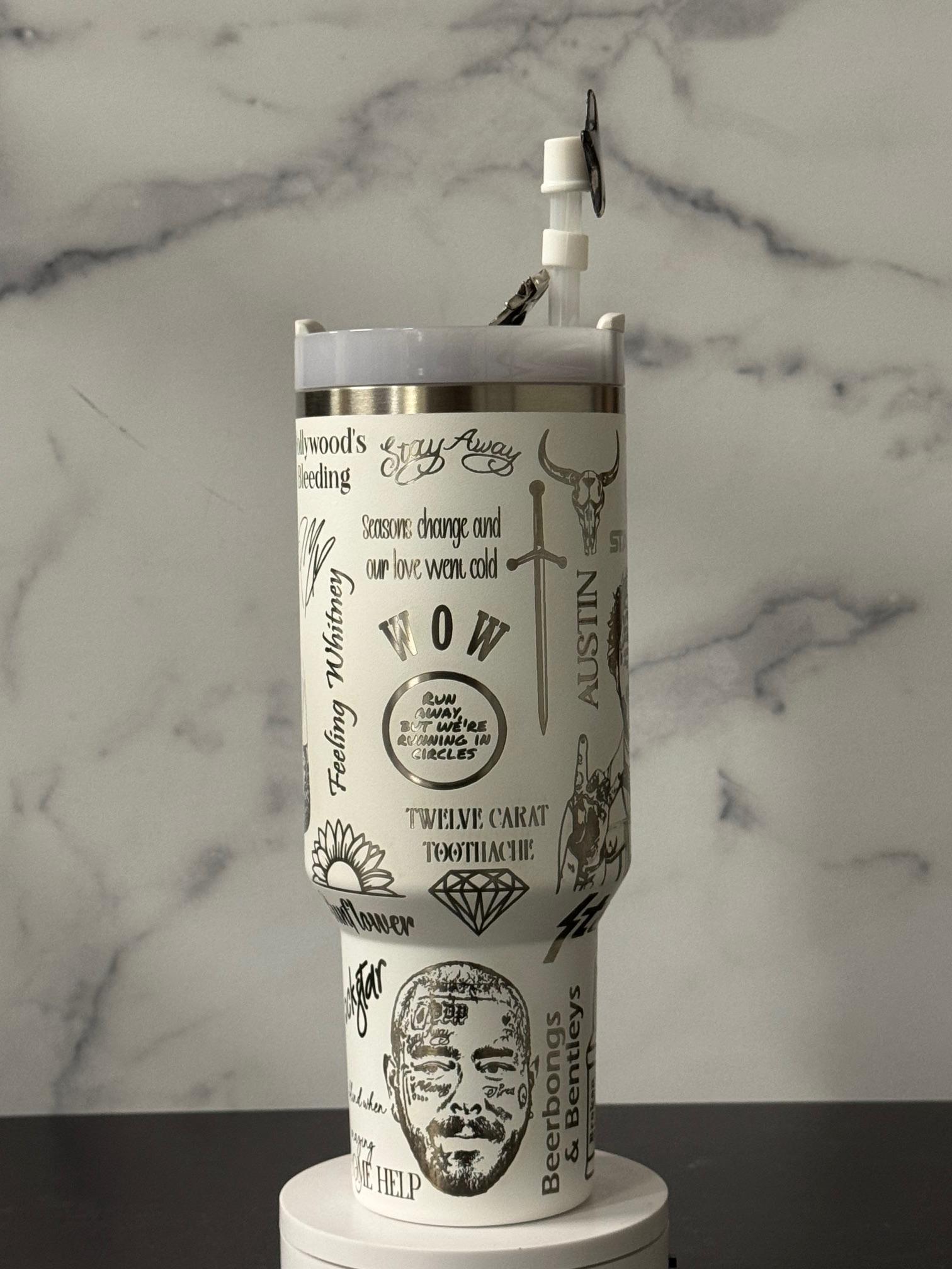 Laser Engraved Cowboy Posty Stanley Tumbler - Etsy