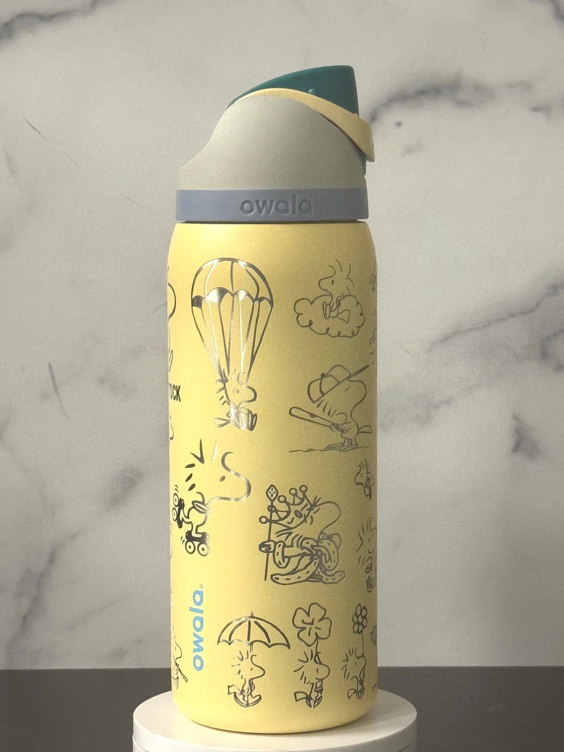 Laser Engraved Yellow Cartoon Bird Owala - Etsy