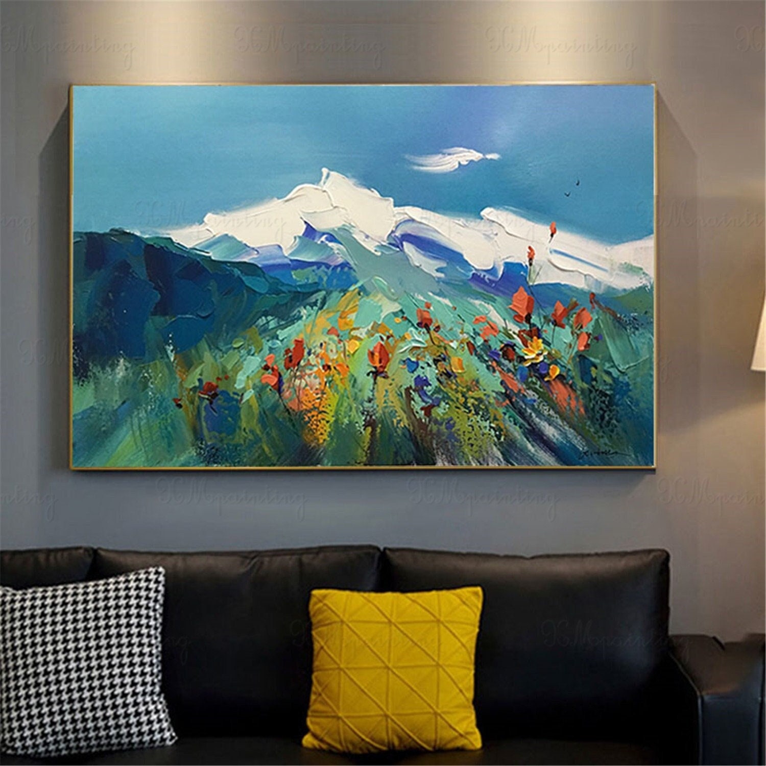 Original Abstract Painting on Canvas Wall Art Picture for - Etsy
