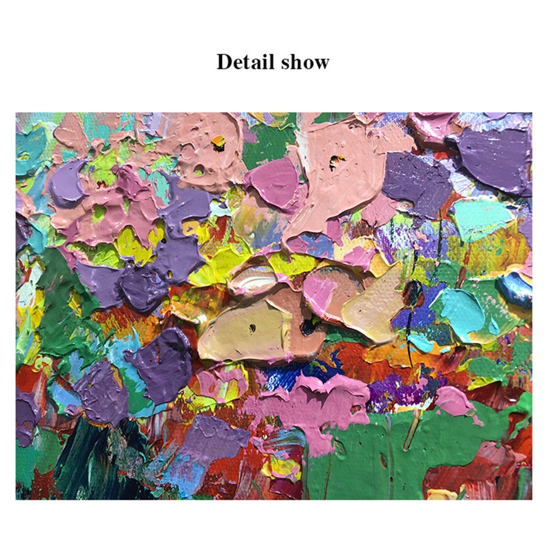 Abstract Painting Green Acrylic Flower Canvas Wall Art - Etsy