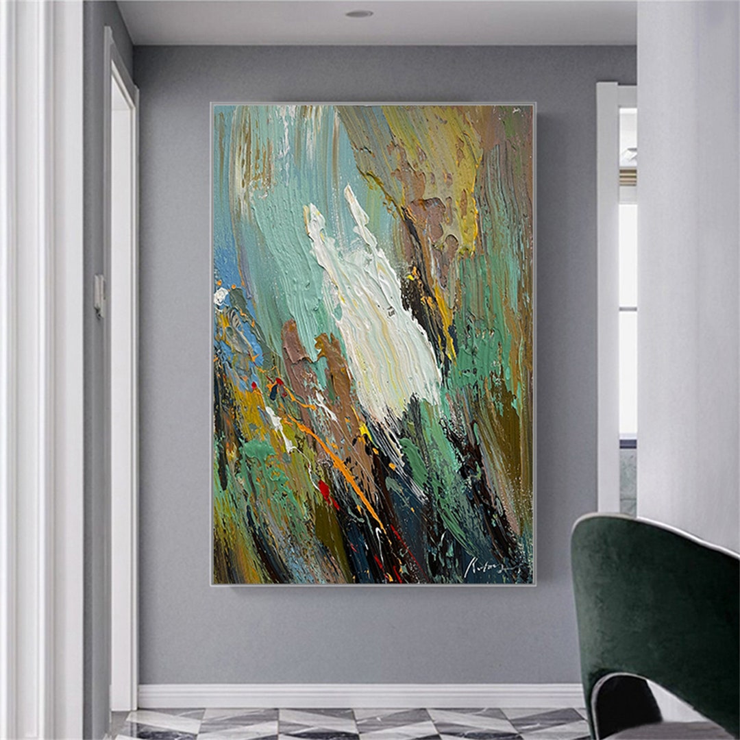 Original Abstract Painting on Canvas Frame Acrylic Wall Painting for ...