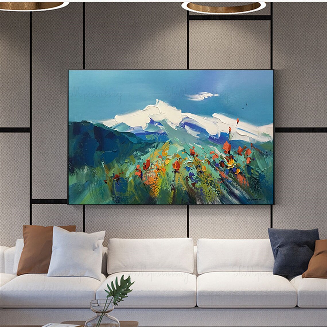 Original Abstract Painting on Canvas Wall Art Picture for - Etsy
