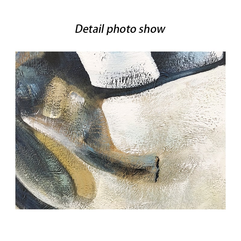 2 Pieces Abstract Paintings on Canvas Wall Art Framed for | Etsy