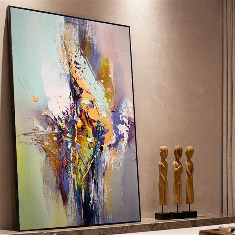 Gouden kunst abstract schilderij muur kunst Foto's voor | Etsy