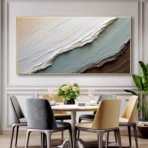 Large Abstract Painting on Canvas 3D Texture Acrylic Wall - Etsy