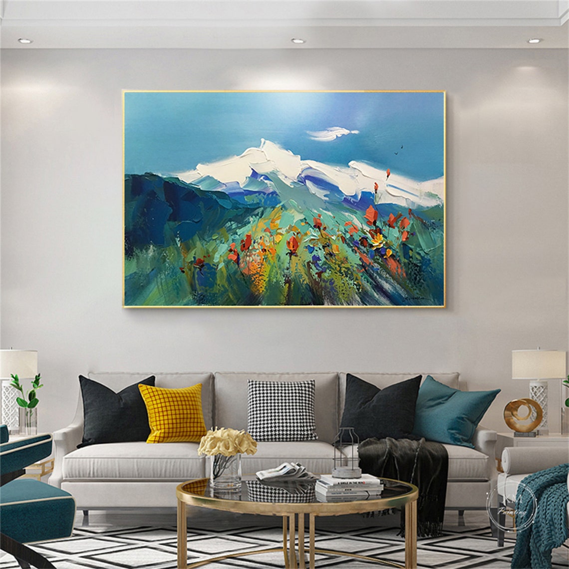 Original Abstract Painting on Canvas Wall Art Picture for - Etsy