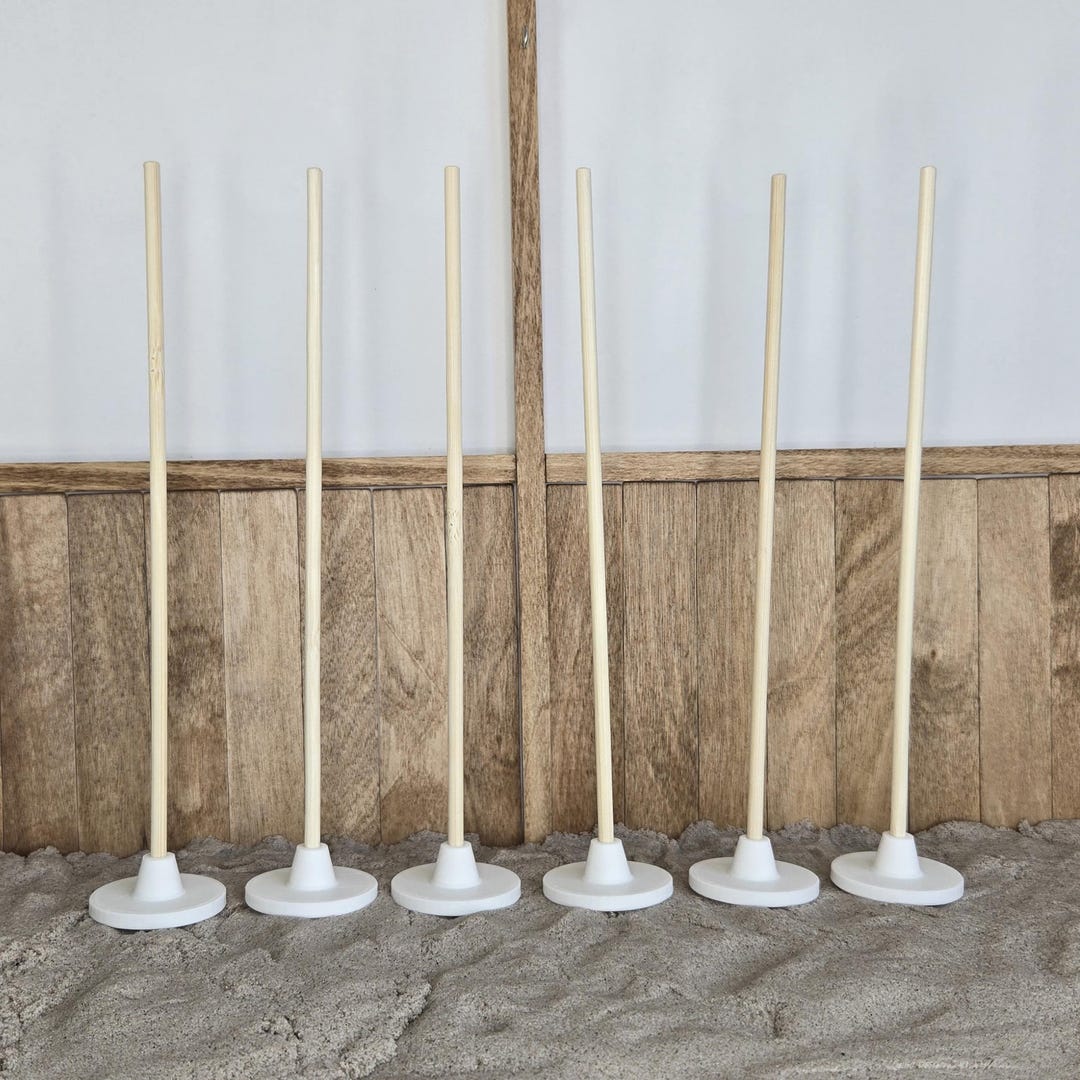 Six Unpainted Pole Bending Poles and Bases for Breyer Model Horses - Etsy