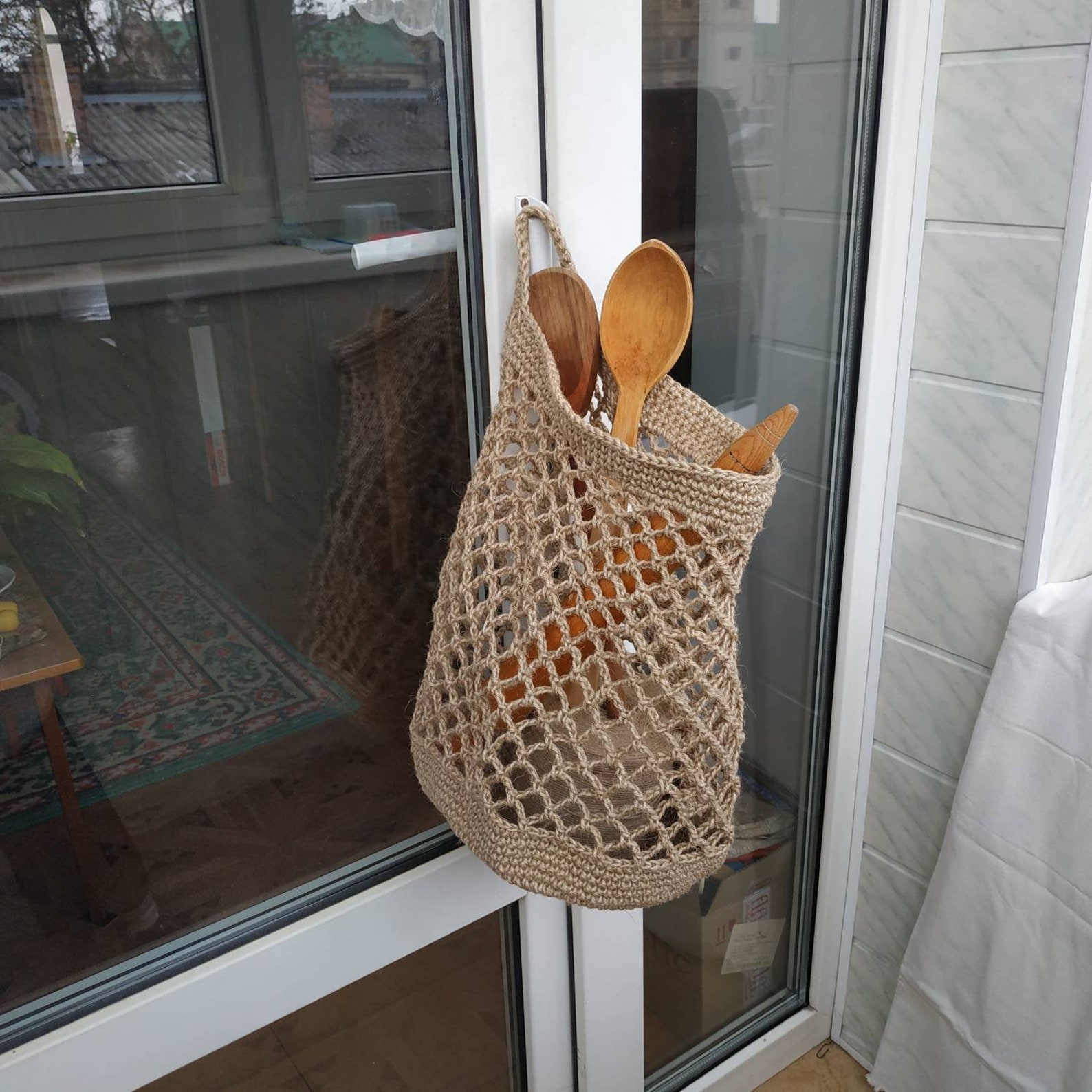 Fisherman Basket Soft Wall Hanging Basket Jute Storage Basket - Etsy
