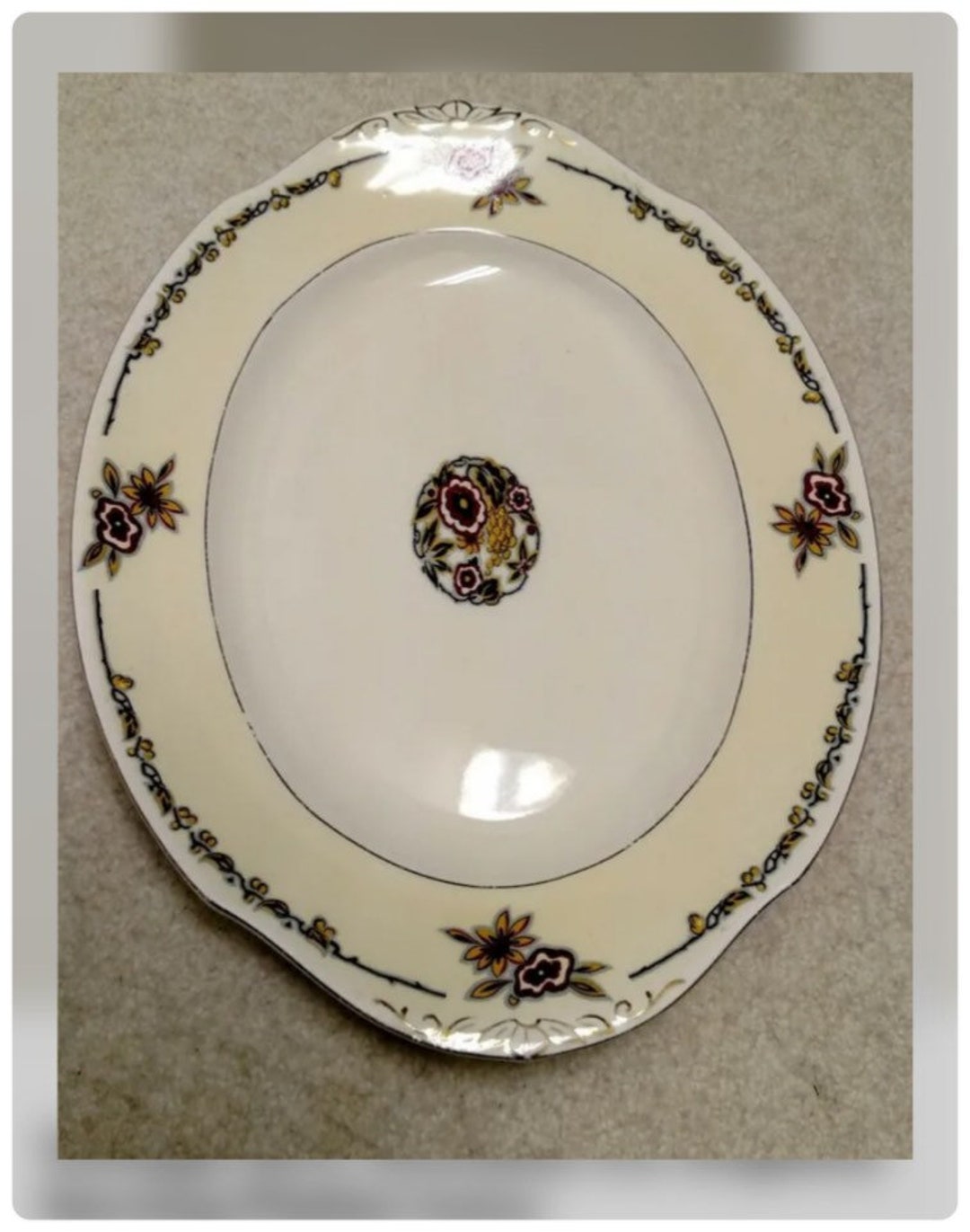 W.H. Grindley Company-vintage England Serving Platter-ivory - Etsy