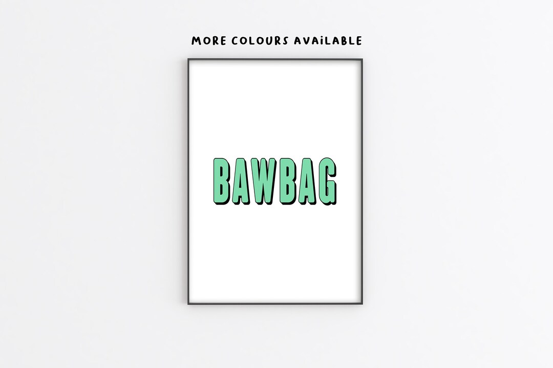 BAWBAG Scottish Print A3 A4 A5 Glasgow Words Scottish - Etsy