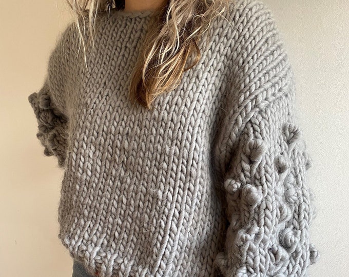 Oversized Sweater, Balloon Sweater, Oversized Jumper, Chunky Sweater ...