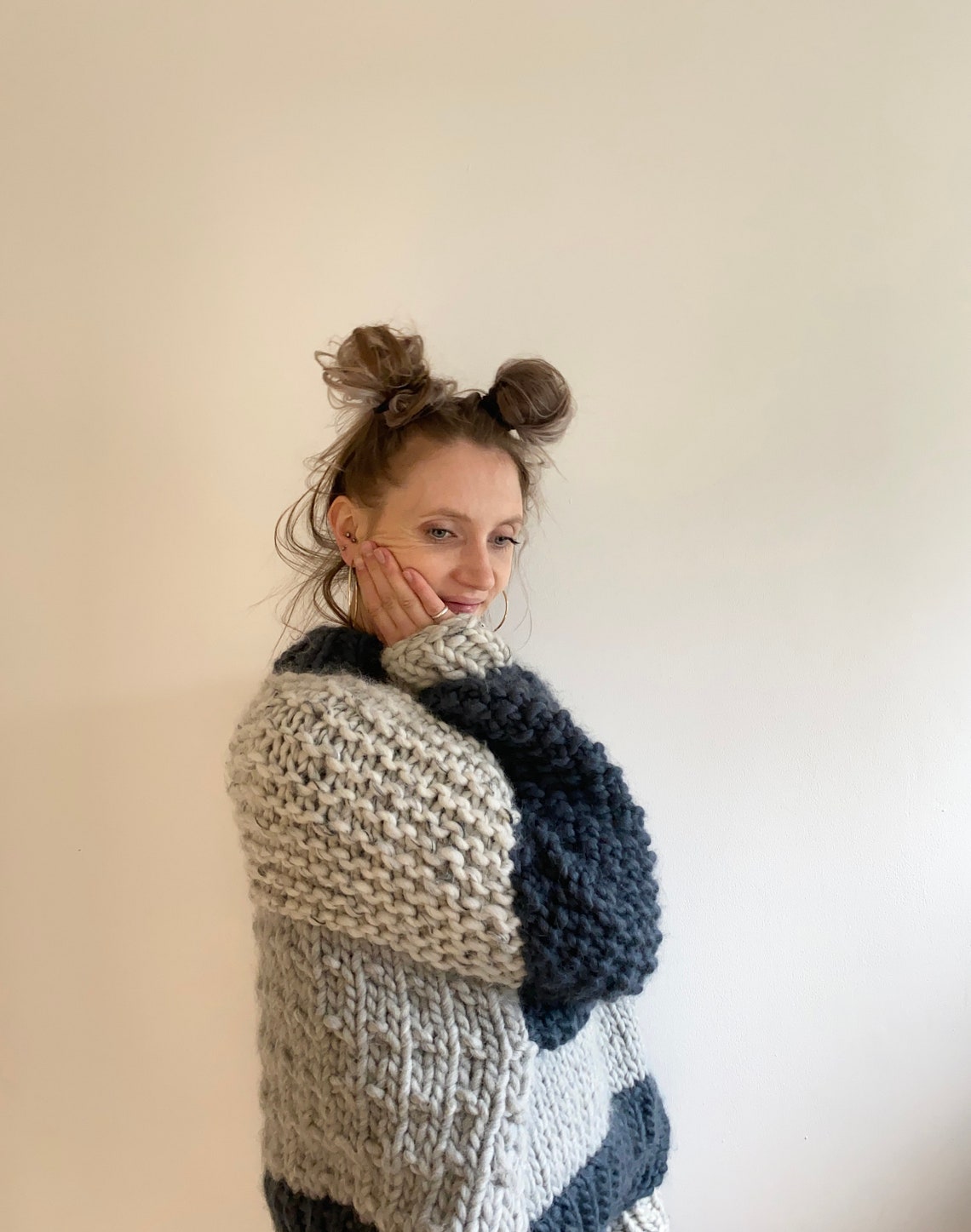 Chunky Knitting Pattern Six Stitch Sweater | Etsy