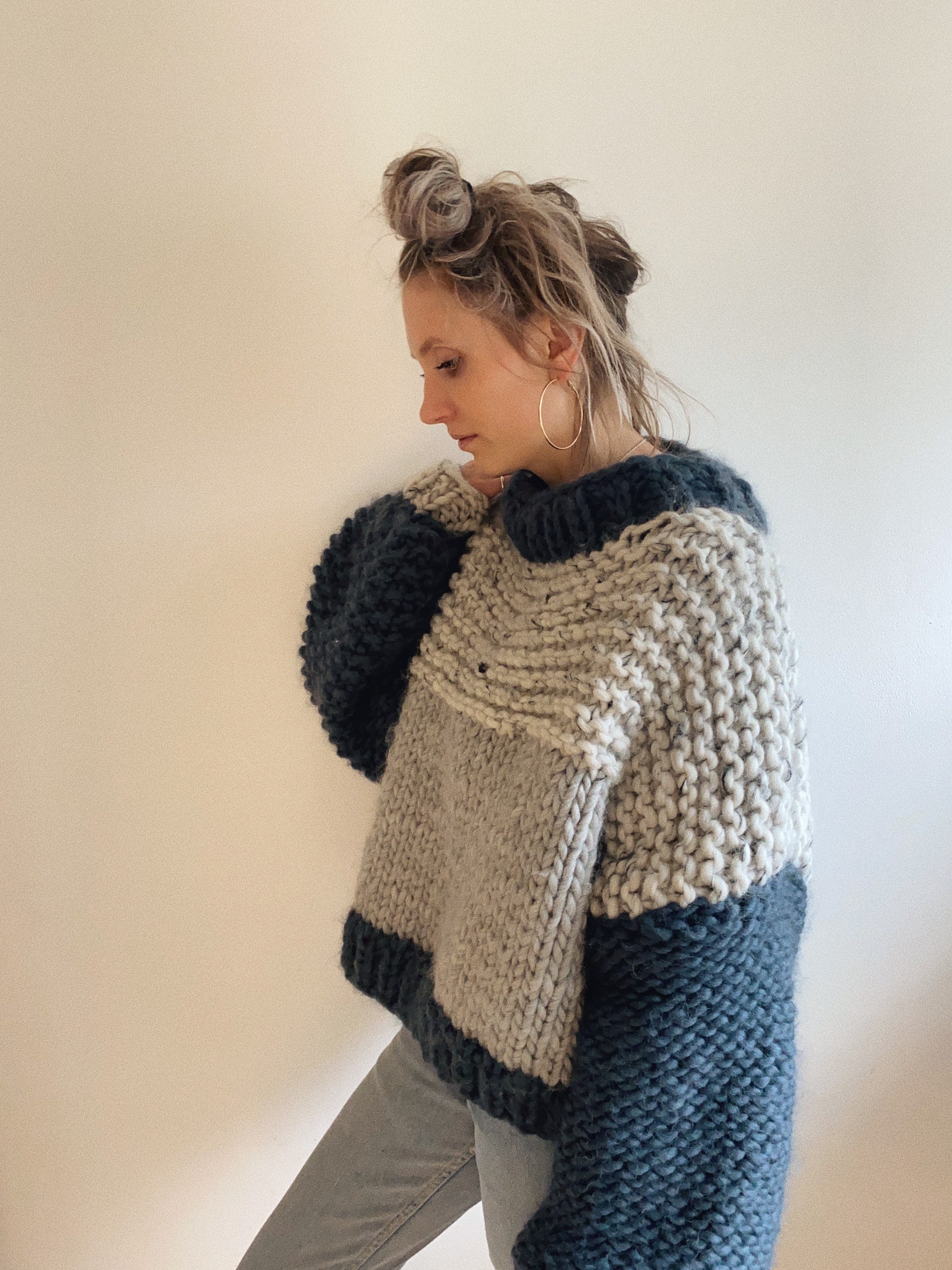 Chunky Knitting Pattern Six Stitch Sweater | Etsy