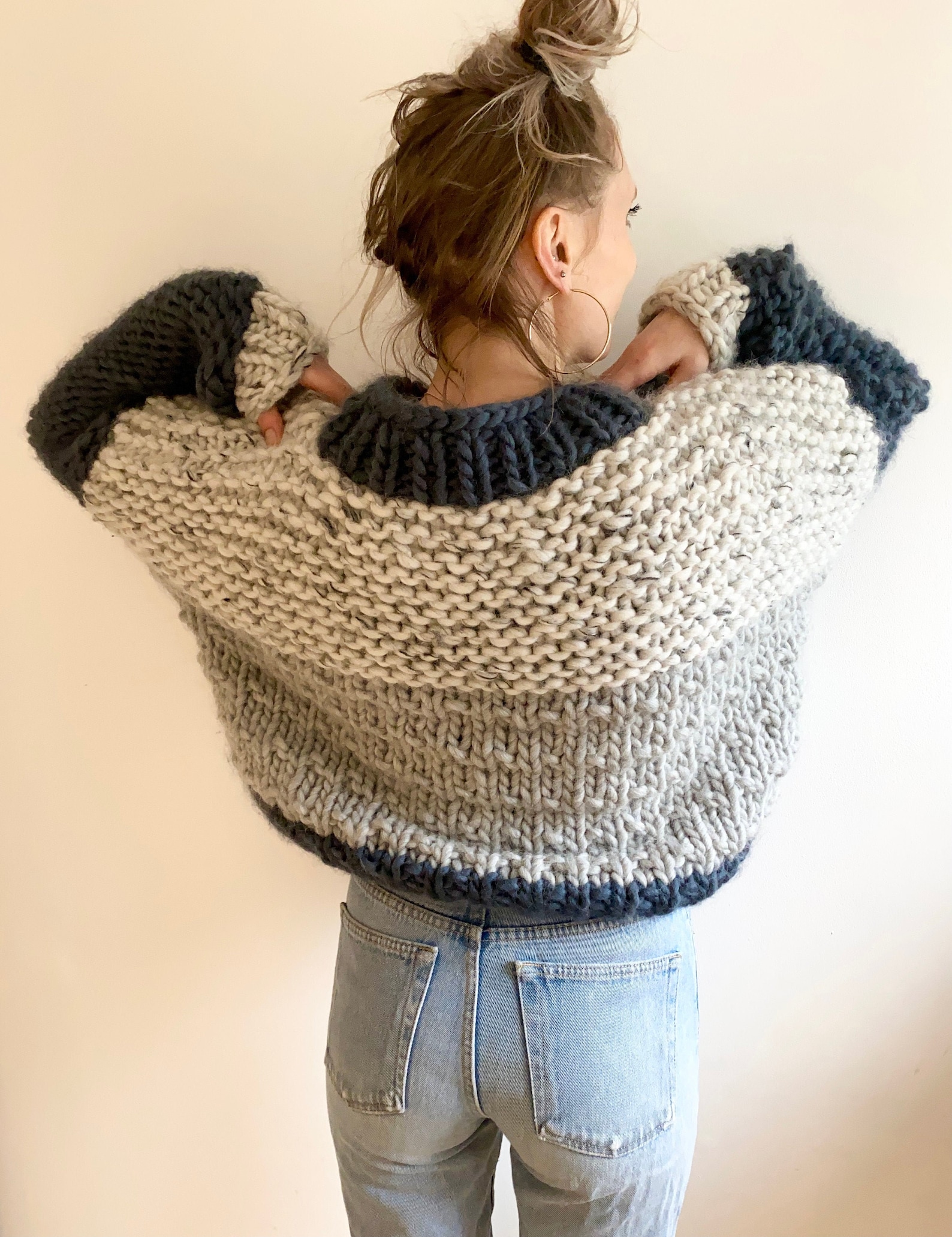 Chunky Knitting Pattern Six Stitch Sweater | Etsy