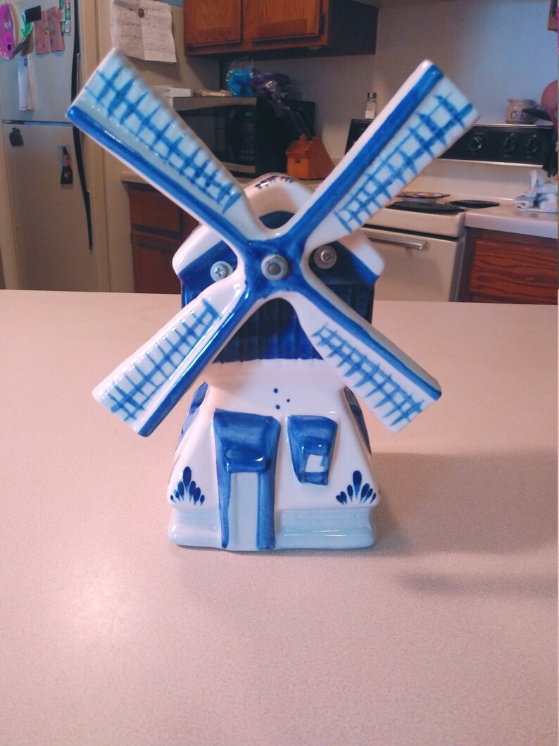 Delft Wind up Musical Windmill Circa. 1980s - Etsy