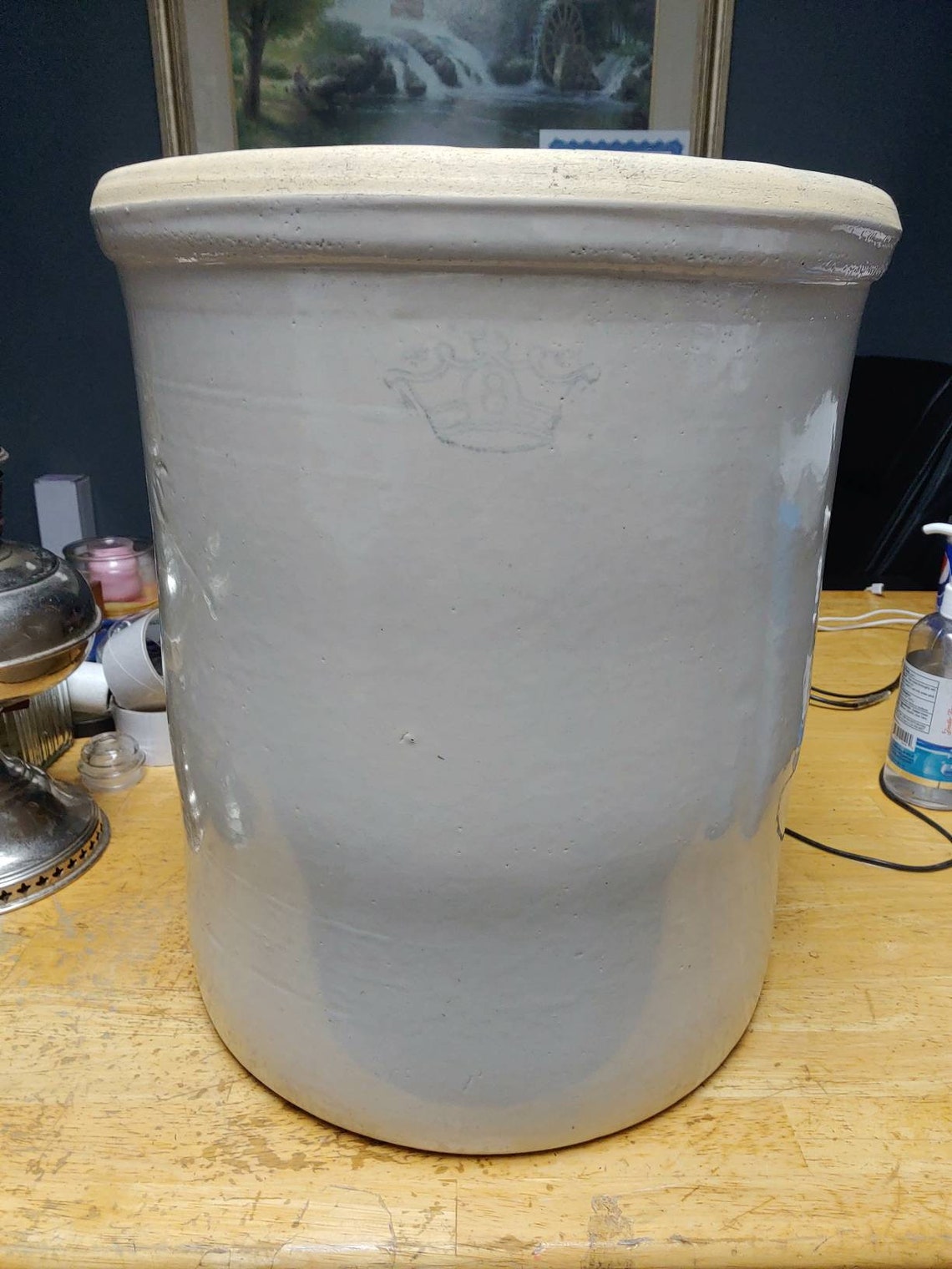 Blue Crown Roseville Robinson Ransbottom 8 Gallon Salt Glazed - Etsy