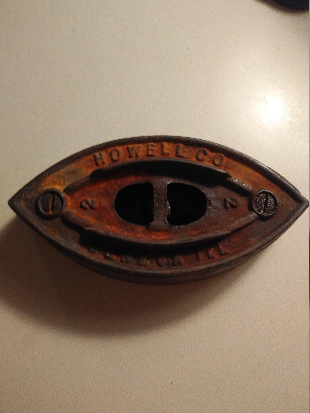 Sad Iron by Howell Co #2 Geneva Illinois Circa. 1800s - Etsy