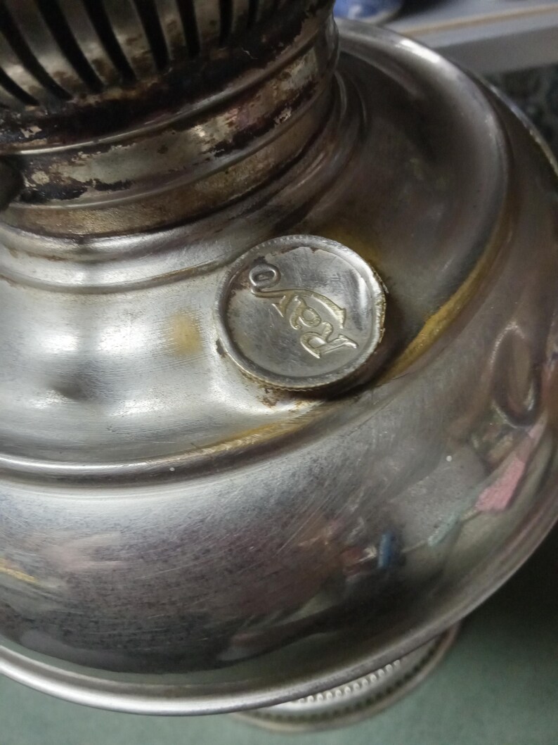 Rayo Nickel Plated Oil Lamp Circa. 1905 - Etsy