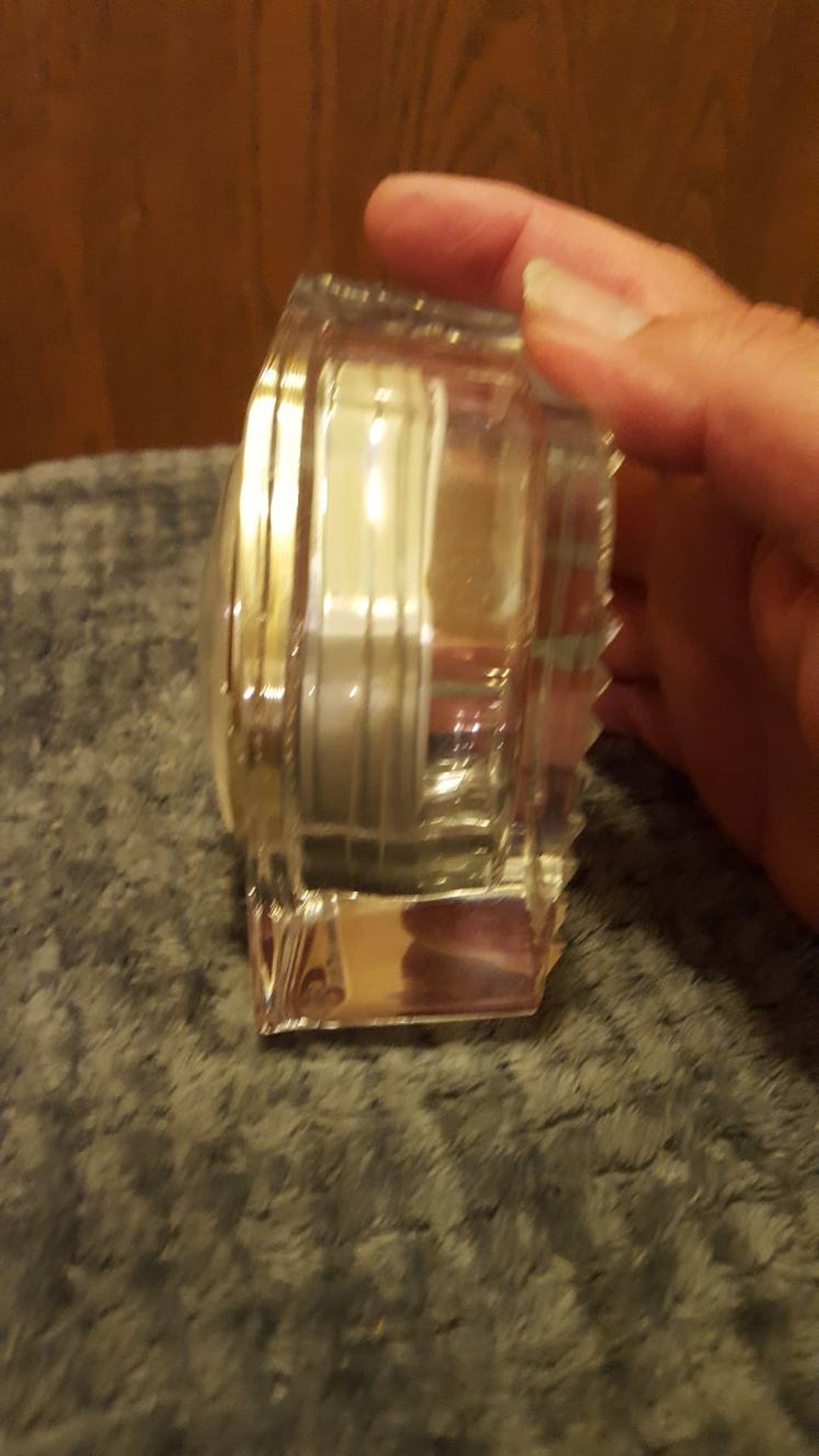 Staiger Germany Crystal Glass Desk or Table Clock. - Etsy