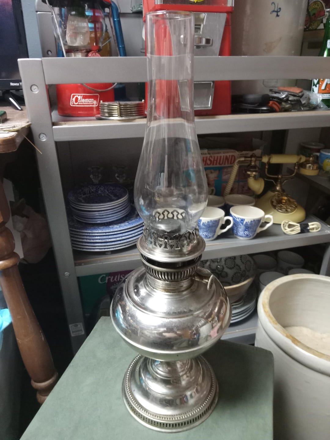 Rayo Nickel Plated Oil Lamp Circa. 1905 - Etsy
