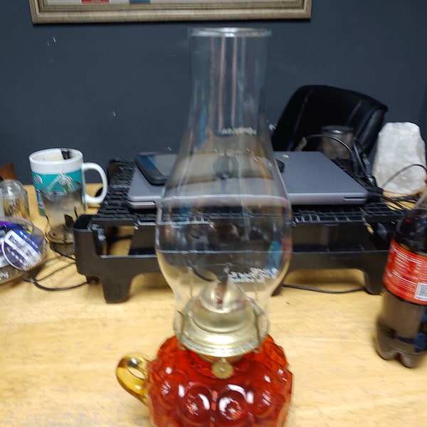 Le Smith Ruby Moon and Stars Oil Lamp - Etsy