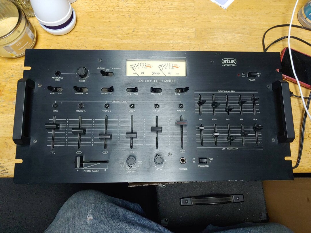 Atus by Audio Technica AM 300 Stereo Mixer 1980s - Etsy