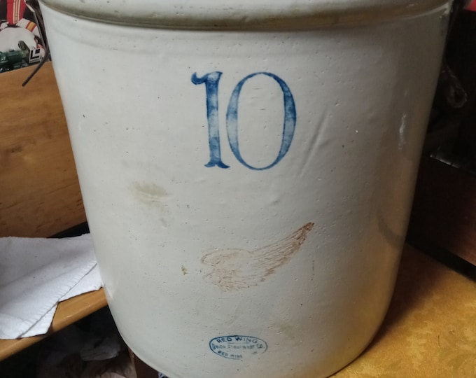 10 Gallon Red Wing Crock Circa. 1915 - Etsy