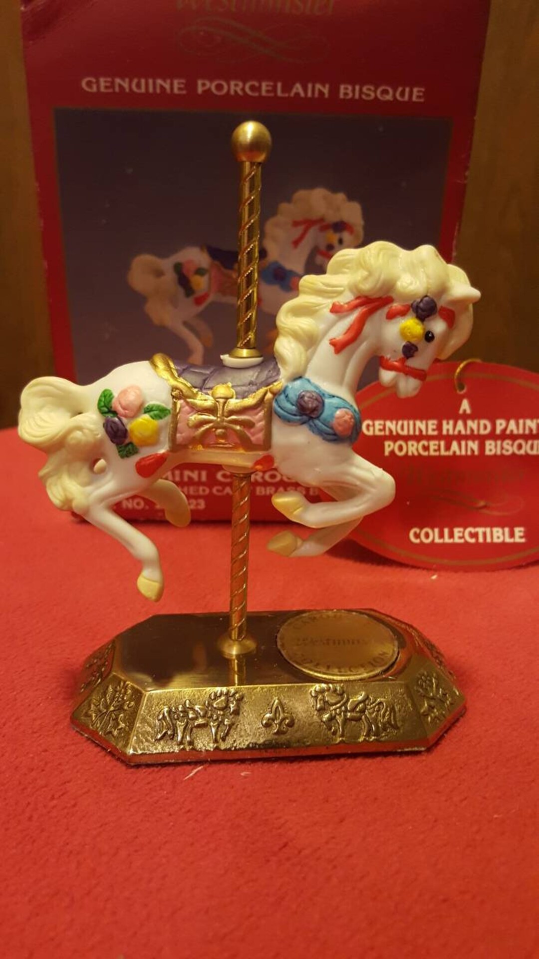 1 Horse Carousel on Brass Base - Etsy