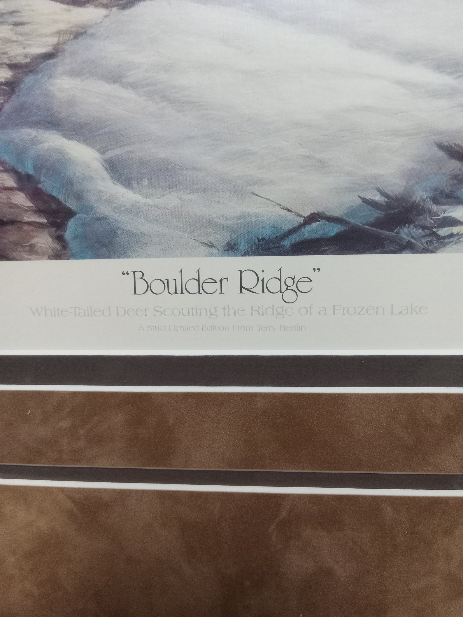 Boulder Ridge # 2099/4800 Hand Signed and Numbered by Terry Redlin ...